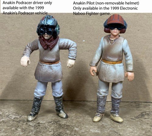 2 lot Star Wars Episode 1 Anakin Naboo Fighter Electronic game ...