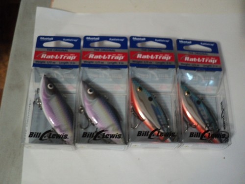 4 - BILL LEWIS RAT-L-TRAP ALL 1/2 OZ MIXED COLORS NIP LOT #2 | eBay