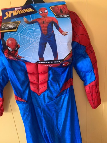 Marvel Boys Muscle Chest Spider-Man Spiderman Costume L (12-14) | eBay