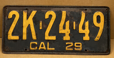 1929 License Plate for sale | eBay