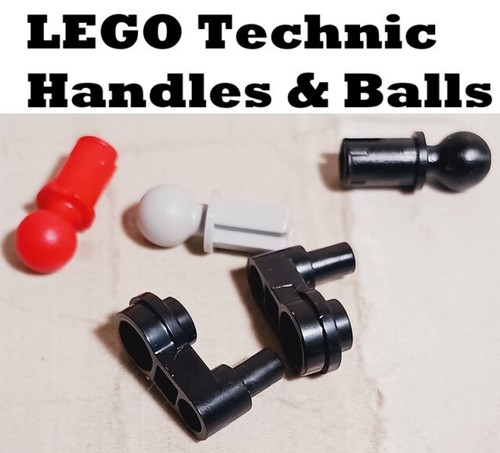 LEGO Technic Ball Tow Axel Handle Crank Black Red Gray Connector Lot of ...
