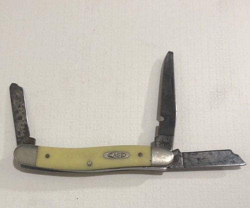 Case xx Knife Large Stockman Yellow Parts Knife | eBay