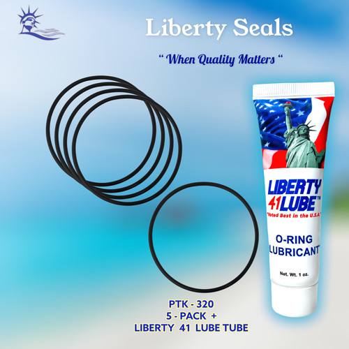 Sta-Rite® (U9-240) Pump O-ring PTK-320 FROM LIBERTY 5-PACK + LUBE TUBE ...