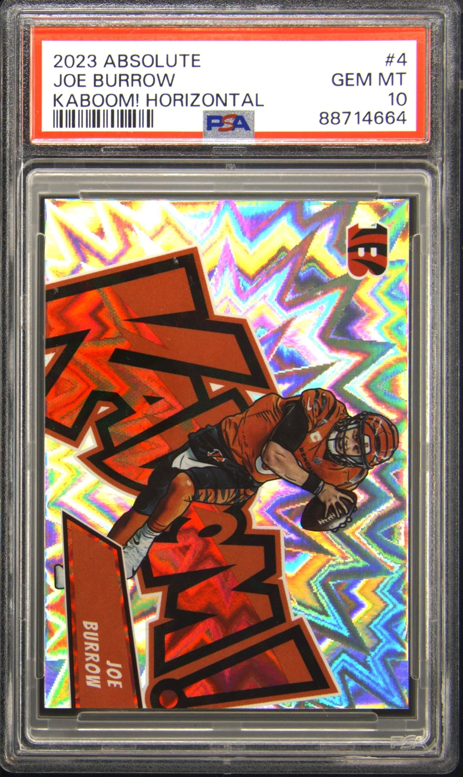 Joe Burrow 2023 Absolute #4 Kaboom! (Horizontal) Price Guide - Sports ...