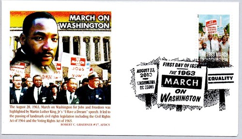 #4804 MARTIN LUTHER KING MARCH ON WASHINGTON CIVIL RIGHTS FIRST DAY OF ...