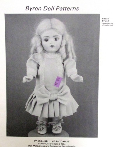Vtg 80s Byron doll dress pattern CALLIE 8" | eBay