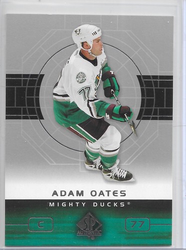 2002-03 SP Authentic Hockey Adam Oates Card # 3 Anaheim Mighty Ducks | eBay