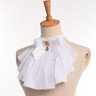 Women Jabot Neck With Bowknot Victorian Ruffles Collar Vintage Chiffon ...