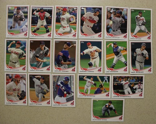 2013 Topps Cleveland Indians Team Set - All Series 1 & 2 Base Cards | eBay