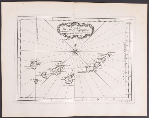 Prévost - Map of Canary Islands. 37, 1746 Voyages Original Engraving | eBay