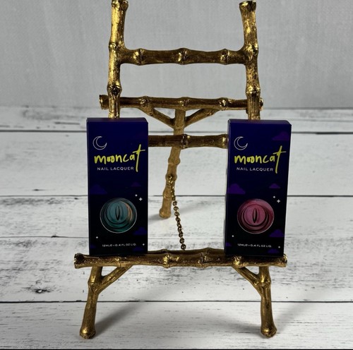 Mooncat Nail Lacquer Lot of 2 Polish Aphrodisiac and Earth to Gaia New in Box | eBay