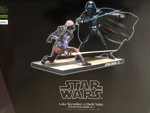 Star Wars Luke Skywalker vs Darth Vader Model Kit (Ralph McQuarrie ...