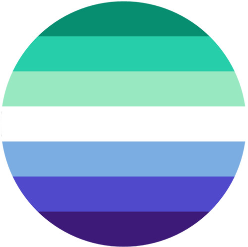 Gay Pride Flag MLM - 100 Pack Circle Stickers 3" x 3" - LGBTQ+ Support ...