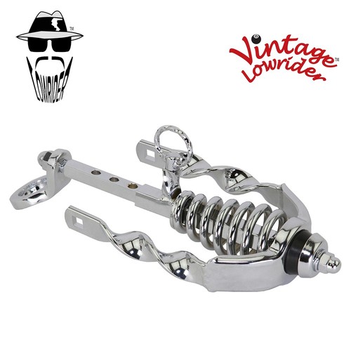 Vintage Lowrider Springer Suspension Fork Slammer Flat Twist Kit Chrome ...