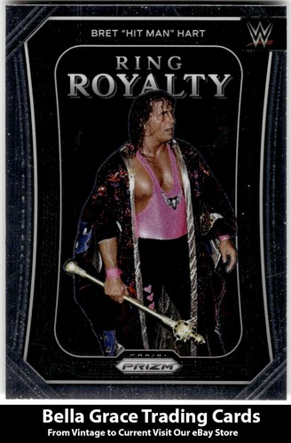 2023 Panini Prizm WWE #11 Bret "Hit Man" Hart Legends Ring Royalty ...