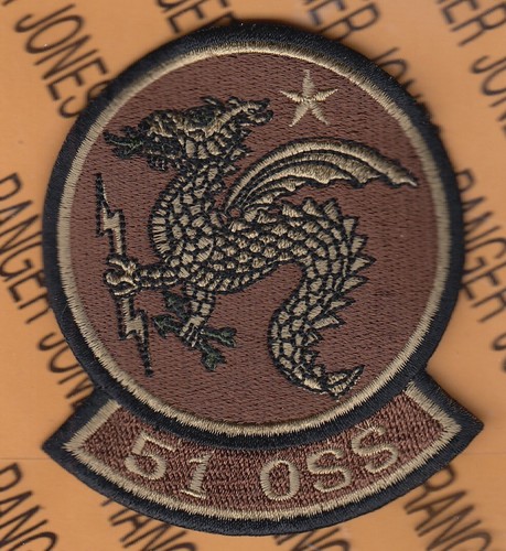 USAF Air Force 51st Operational Support Sq OSS ~3.25" OCP NO HOOK patch ...