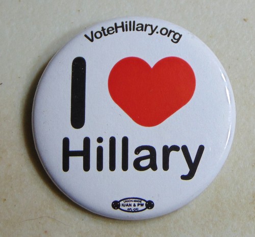 Hillary Clinton New York Senate campaign pin button political | eBay