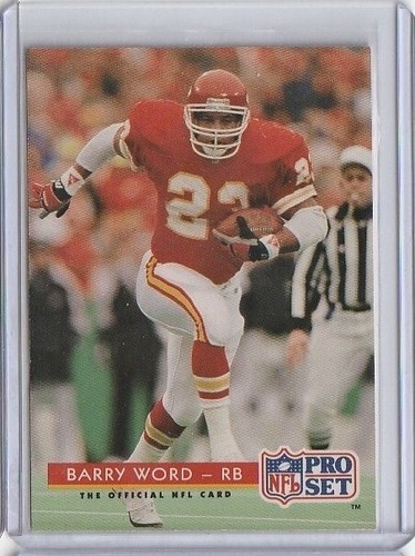 1992 Pro Set #206 Barry Word Kansas City Chiefs | eBay