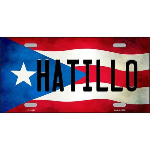 Hatillo Puerto Rico Flag License Plate Tag Metal Novelty LP-11348 | eBay