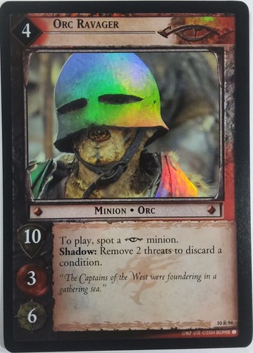 Orc Ravager - 10R94 - Foil NM - LotR TCG CCG | eBay