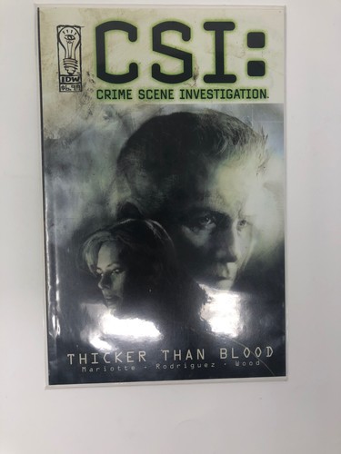 CSI: Crime Scene Investigations Comics Thicker Thank Blood | IDW ...