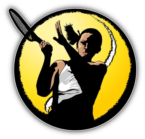 Women Tennis Player Inside Ball Car Bumper Sticker Decal - 3'' or 5 ...