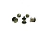 (4) 1/4" Ant. BRASS Screw TOGETHER ~ Double Capped Rivet ~ Leather ...