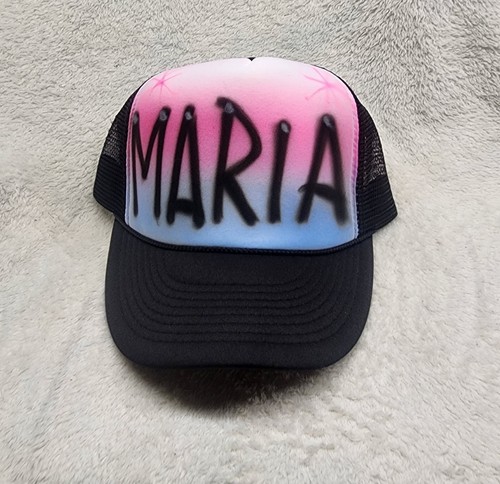 Maria Black Custom Personalized Trucker Hat Snapback Adjustable Cap One ...
