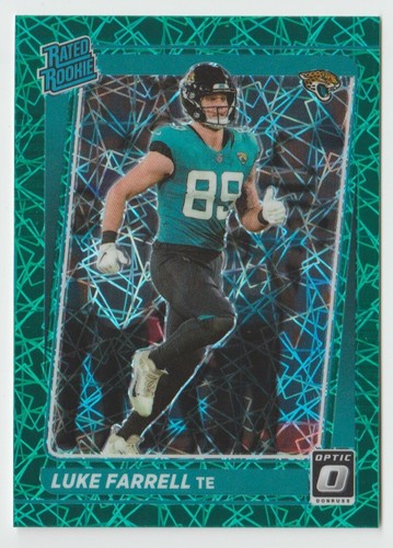 2021 Donruss Optic Teal Velocity #287 Luke Farrell RR - Jacksonville ...