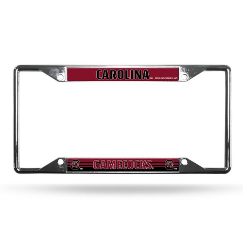 South Carolina Gamecocks EZ View Chrome License Plate Frame. #958 | eBay