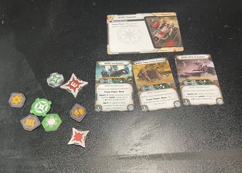 Fantasy Flight Games Star Wars Legion Barc Cards And Tokens As Shown | eBay