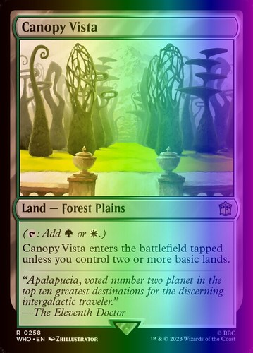 MTG Magic the Gathering Canopy Vista (258/1448) Doctor Who LP FOIL | eBay
