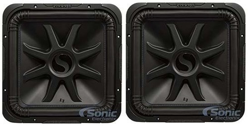 2) Kicker L7S154 15" Solo-Baric L7 Series Dual 4 ohm Car Audio ...