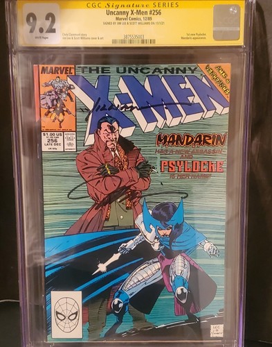 Uncanny X-men 256 CGC 9.2. First App New Psylocke Signed by Lee ...