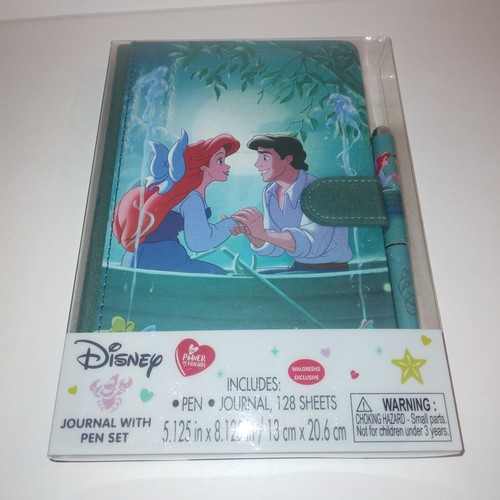 Disney The Little Mermaid Hardback Journal with Pen Princess Ariel Eric ...