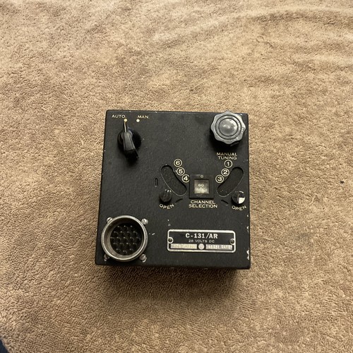 WW2 Military Aircraft Radio ARC-5 C-131/AR Auto Tune CONTROL BOX VHF ...