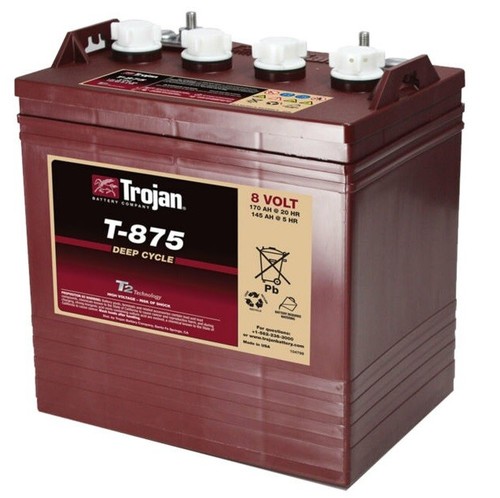 Trojan T-875 8 Volt Golf Cart Battery RV Marine Solar Deep Cycle | eBay