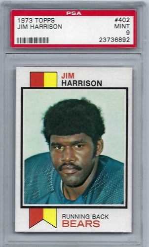 1973 TOPPS # 402 JIM HARRISON (ROOKIE) CHICAGO BEARS (ONLY 3 HIGHER ...