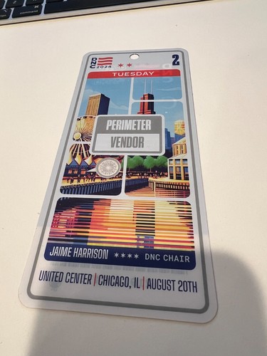 Perimeter Vendor-2024 DNC Credentials Night 2-Tues | eBay