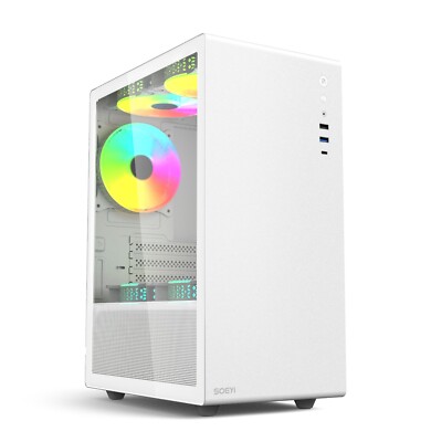 White Gaming Computer Cases for sale | eBay