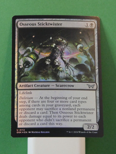 MTG DSK: Osseous Sticktwister (Artifact Creature Scarecrow) Uncommon ...