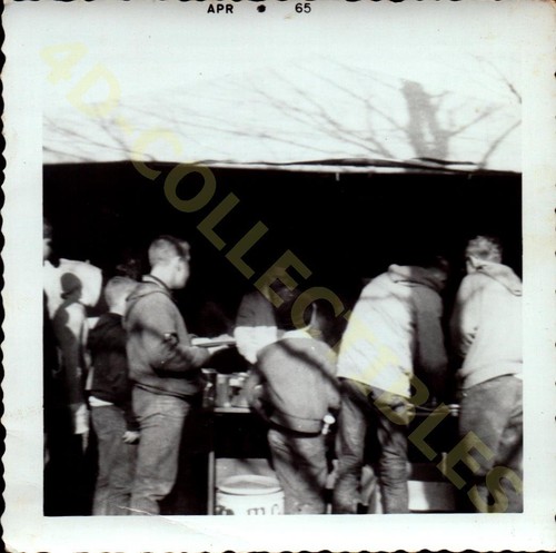 Vintage Found Snapshot Photograph April 1965 Gathering Under the Tent ...