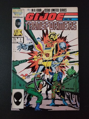 Marvel Comics GI Joe and the Transformers #1 January 1987 Herb Trimpe ...