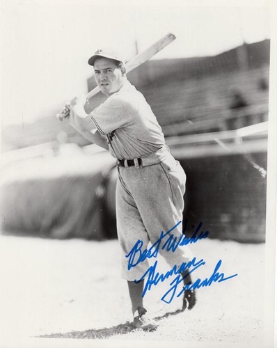 HERMAN FRANKS BROOKLYN DODGERS SIGNED AUTOGRAPHED 8x10 PHOTO W/COA | eBay