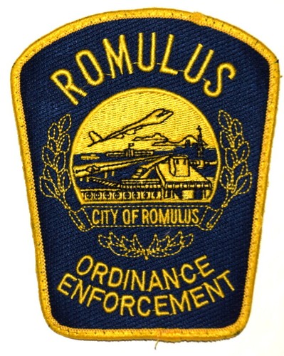 ROMULUS – ORDINANCE ENFORCEMENT - MICHIGAN MI Sheriff Police Patch USED ...