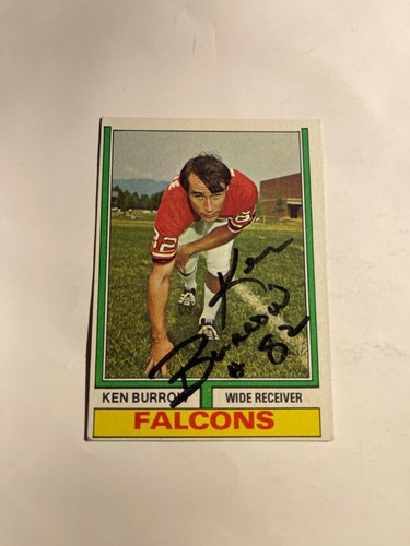 Atlanta Falcons KEN BURROW Signed Card | eBay