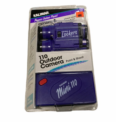 VTG Kalimar Mini 110 Camera & Lookers Binoculars Very Rare HFT Purple ...
