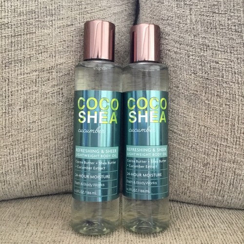 Lot 2 Bath and Body Works Coco Shea Cucumber Refreshing & Sheer 6.3oz ...