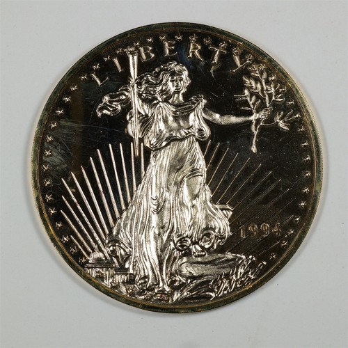 Generic 1994 Proof American Golden Eagle 8oz 999 Fine Silver Round ...