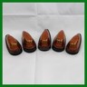 5 Pick-up Cab Roof Clearance Marker Teardrop Red LED Lights Ford Chevy ...
